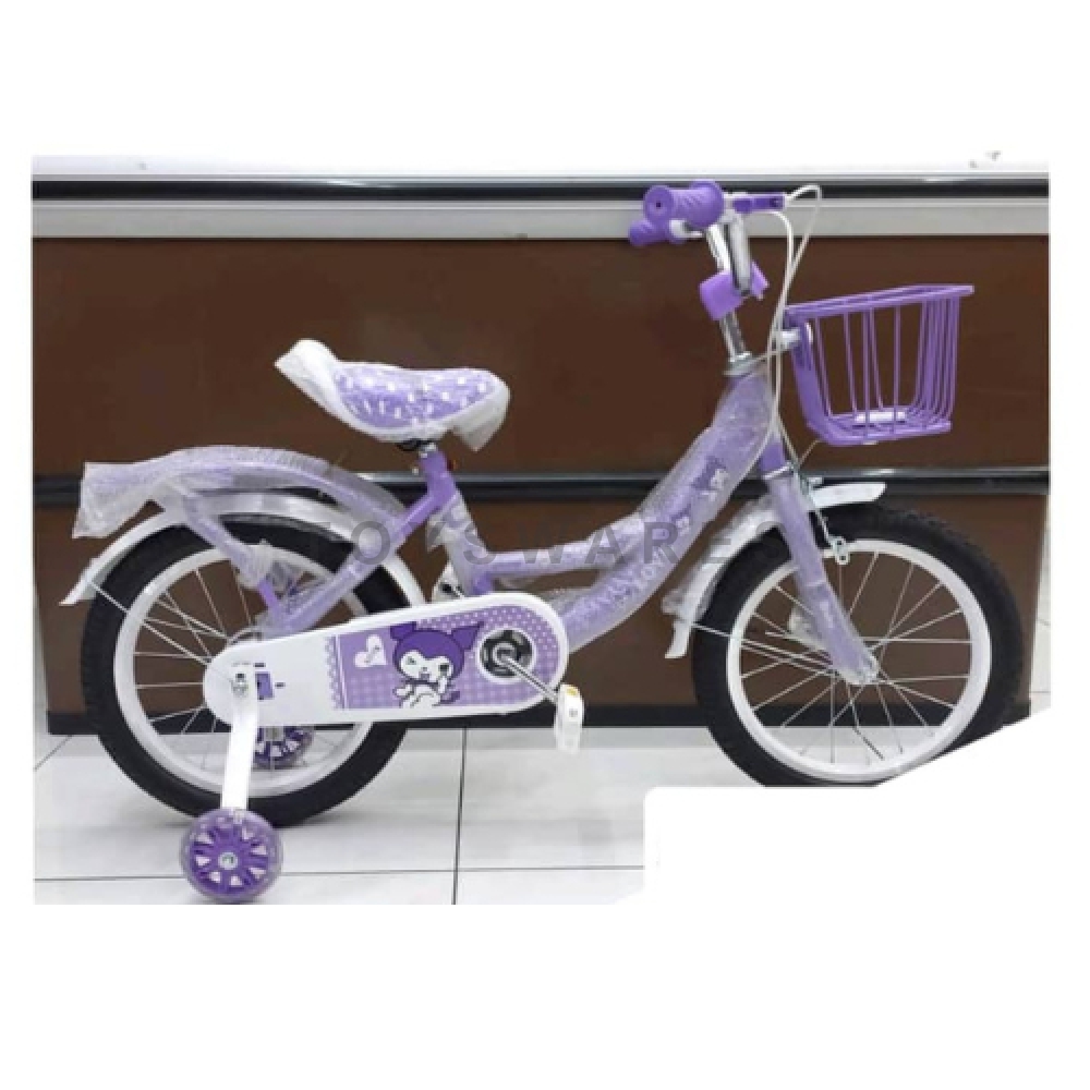 Kids Two-Seater Frozen Kuromi Bicycle With Tumbler 12 16 20 Inch ...
