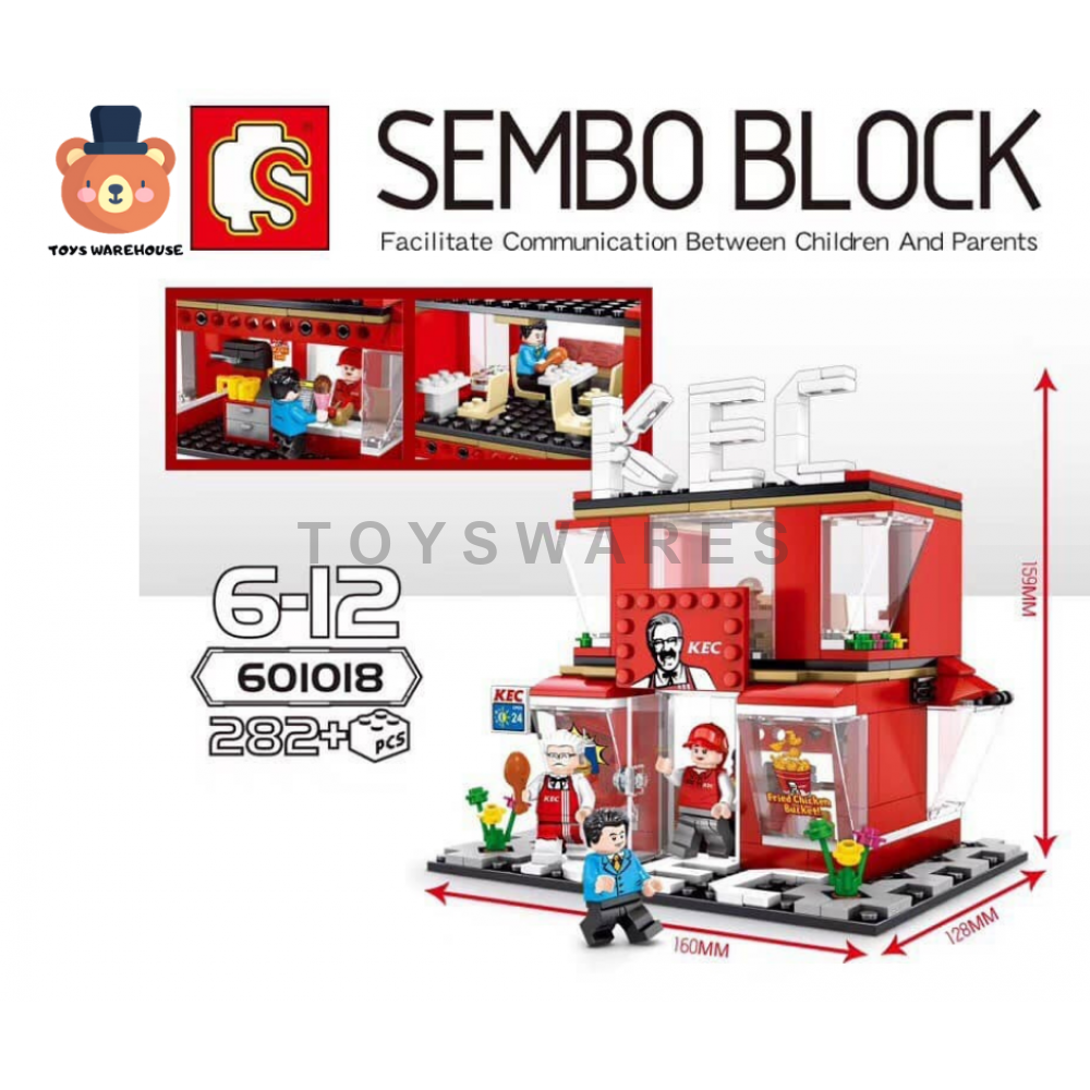 Sembo Block Mini Street (M, 711,KEC, Coffee) Building Blocks WeBuild ...
