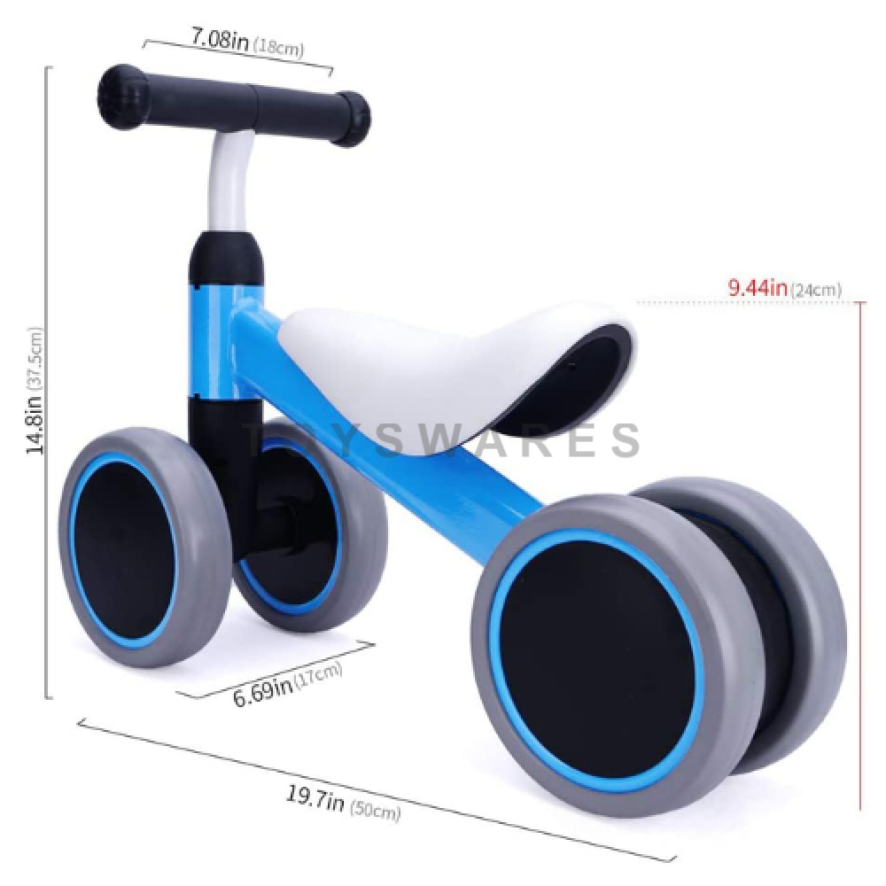Child Bike Blue Color Infant Walker Balance Car Bike Scooter Baby Four ...