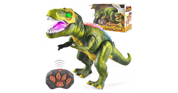 Remote Control Dinosaur Green Color Kids Electric Dinosaur Toy With ...