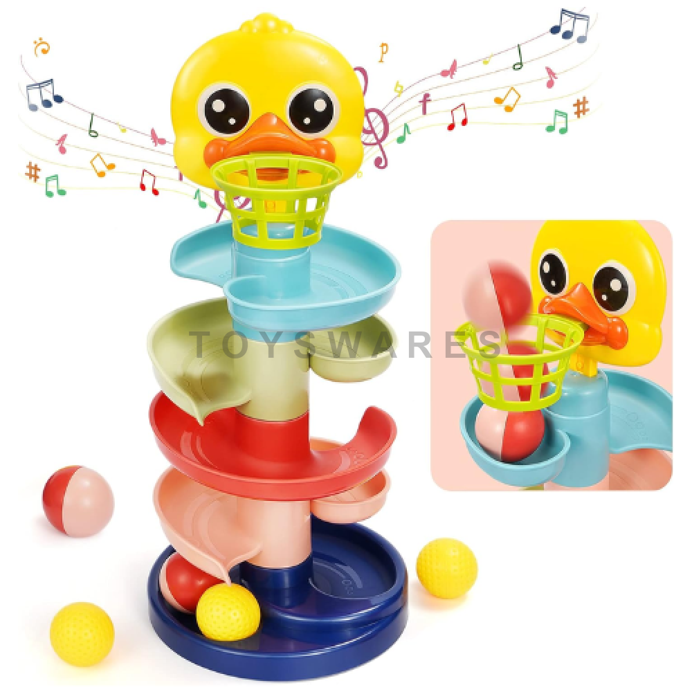 Ball Drop Toys - Ucradle 5 Layer Ball Drop and Roll Swirling Tower Baby ...