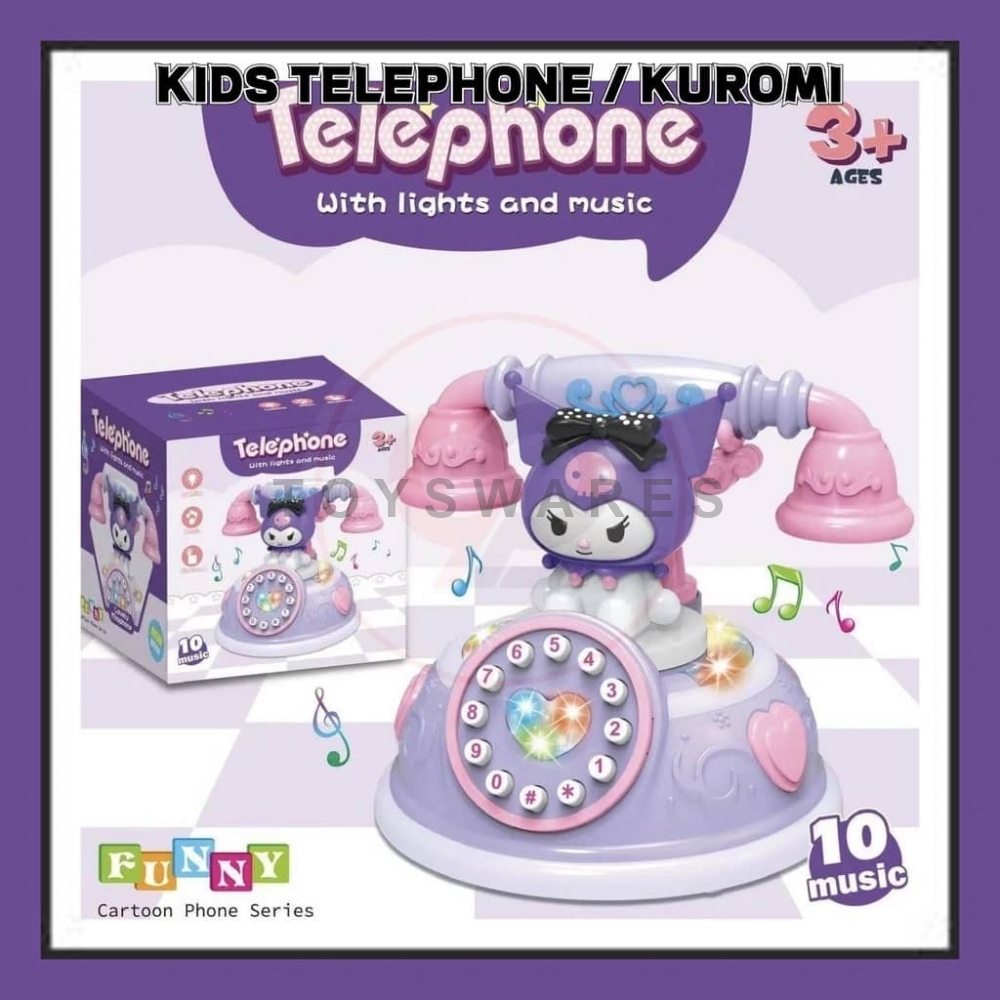 Classic Telephone Toys With Light And Songs Kuromi