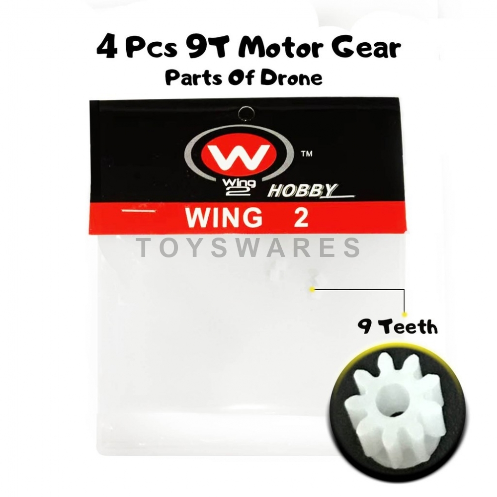 Wing 2 4Pcs 9T Gear Parts Motor Gear 9 Plastic Teeth Fit Diameter Wheel ...