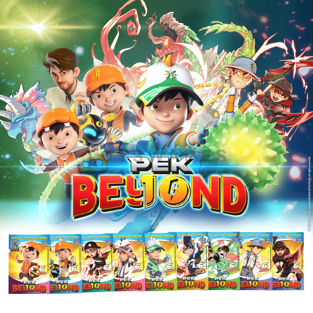 BoboiBoy Galaxy Pek Vortex Set Card Collection With More Big Collection