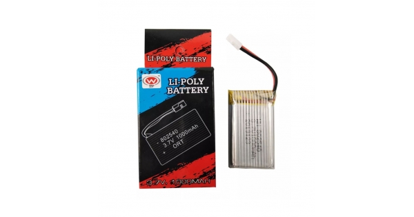 3.7V 600mAH Li-Po Battery for Helicopter Drones White Plug