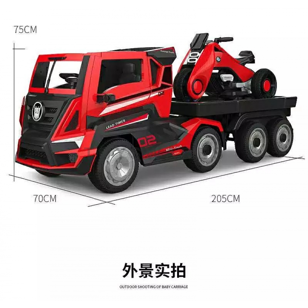 New Kids Ride On Truck 12V Remote Control Leather Seat Electric Lorry ...