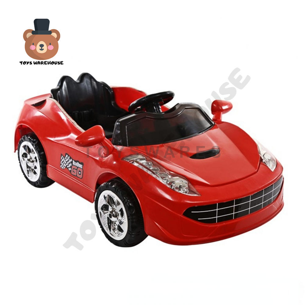 KIDS RIDE ON FERRARI 8166 6V MULTI FUNCTION MUSIC PLAYER MUSIC AND LED ...