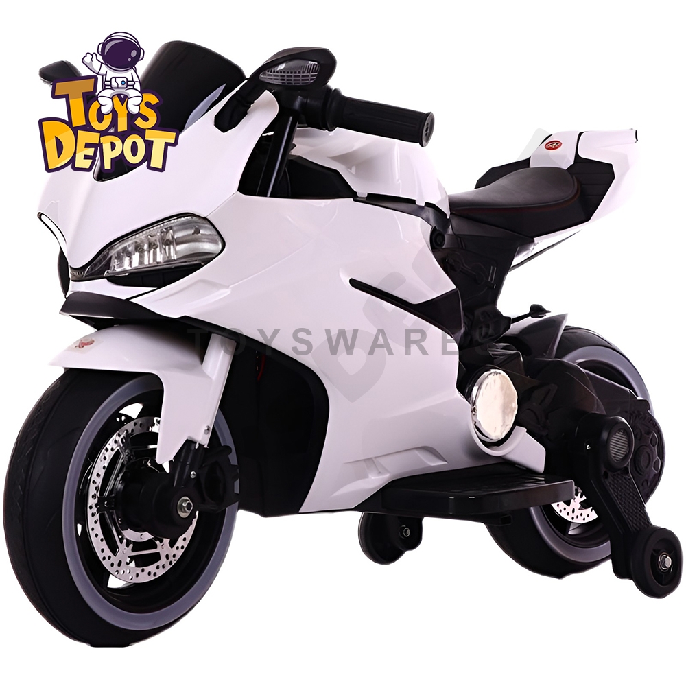 SPORTY LOOK SUPERBIKE KIDS RIDE ON ELECTRIC 12V MOTORCYCLE WITH LIGHTS ...