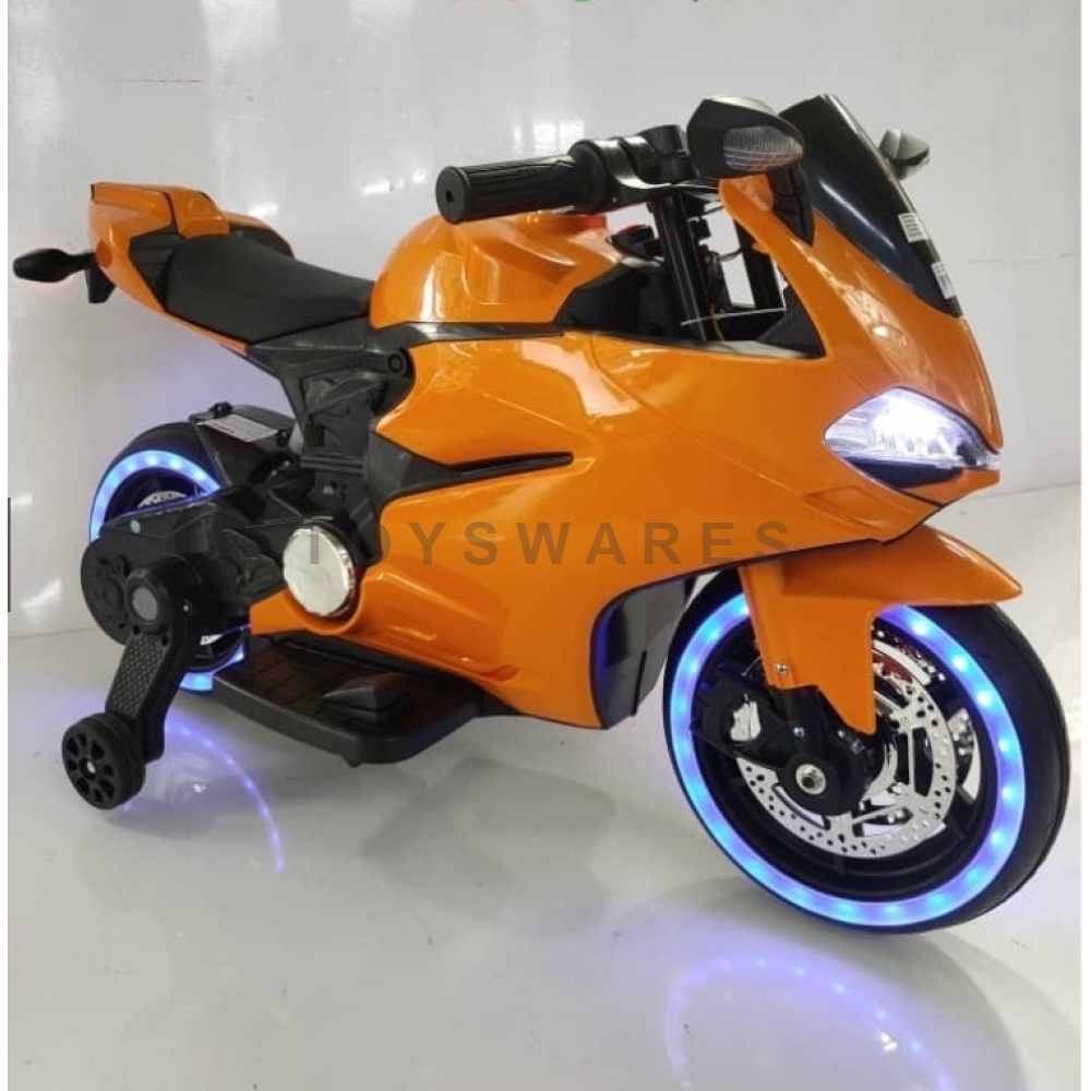 SPORTY LOOK SUPERBIKE KIDS RIDE ON ELECTRIC 12V MOTORCYCLE WITH LIGHTS ...