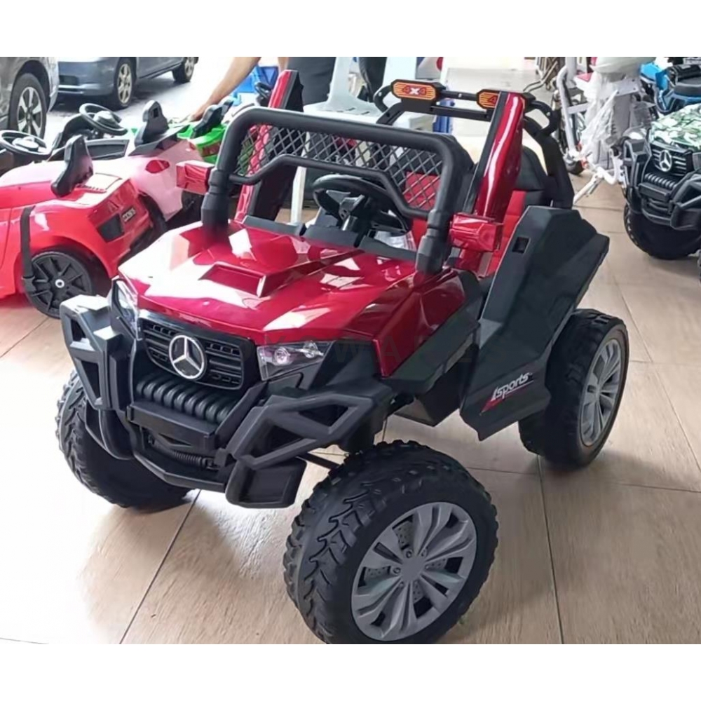 Kids Ride On 12V Mercedes Benz Big Jeep 1198 Two Wheel Drive Leather ...