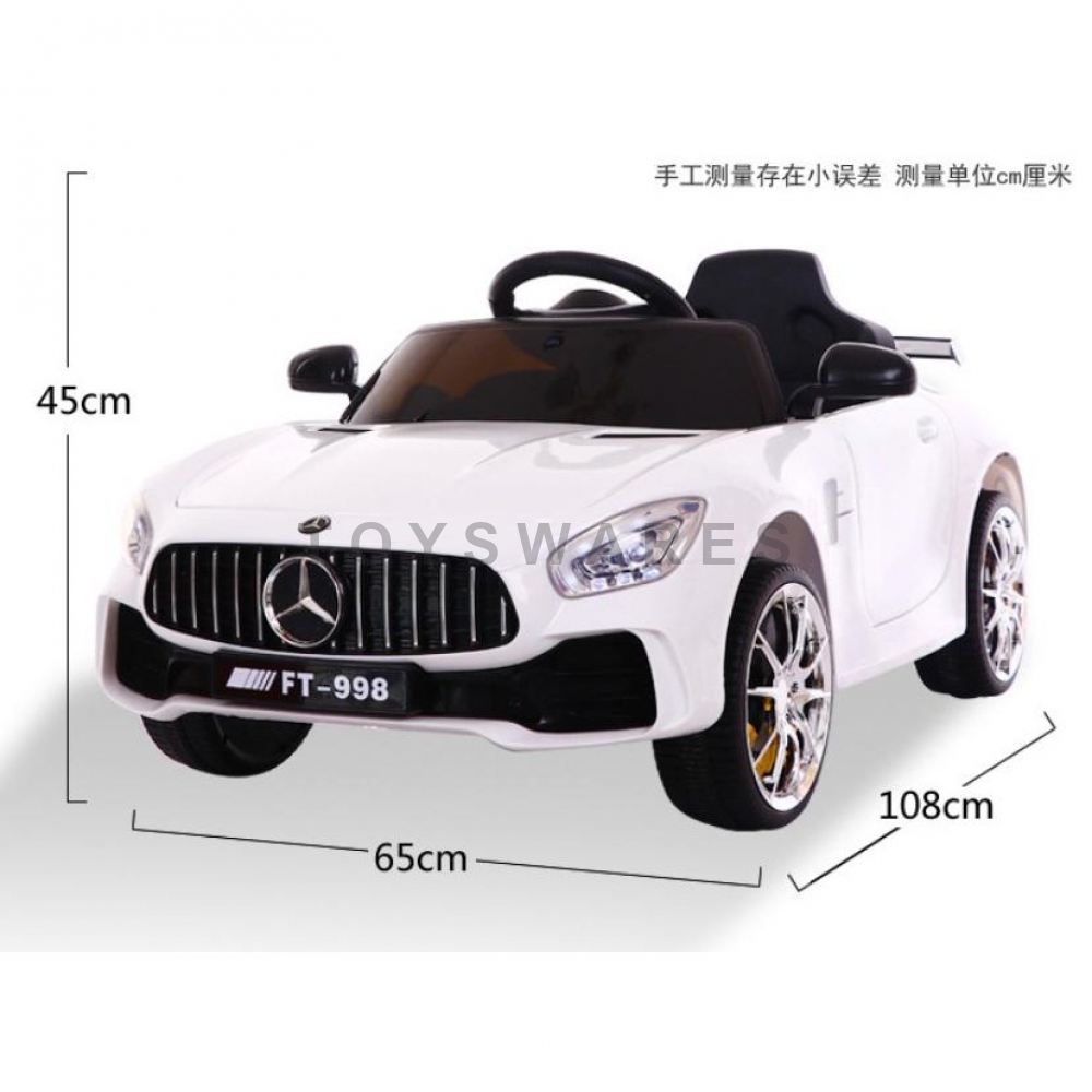Mercedes-Benz Battery Operated Electric 12V Car Kids Toy - Rechargeable ...
