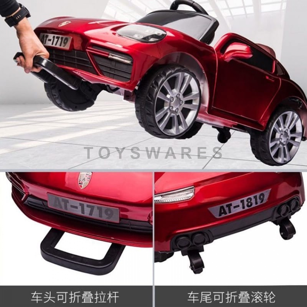 Porsche Children Electric Ride On 12V Remote Control Car With LED Light ...