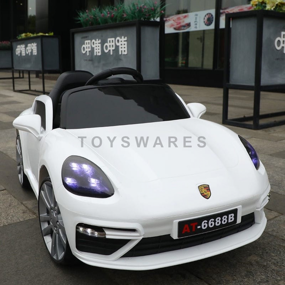 Porsche Children Electric Ride On 12V Remote Control Car With LED Light ...