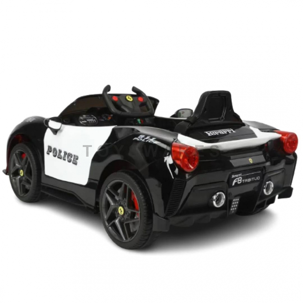 New Police Car For Kids Ferrari Turbo F8 Kids Electric Operated Ride On ...