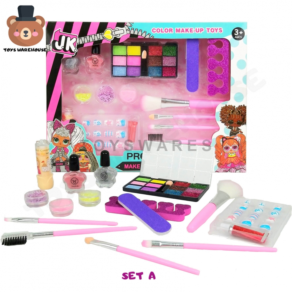 Color Make Up Toys Collection Pretend Play For Kids L.O.L Surprise Theme
