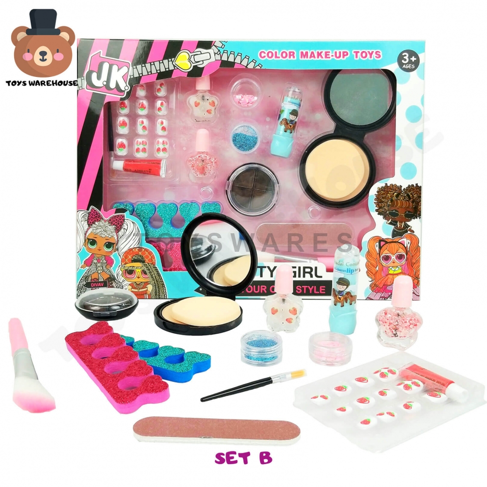 Color Make Up Toys Collection Pretend Play For Kids L.O.L Surprise Theme