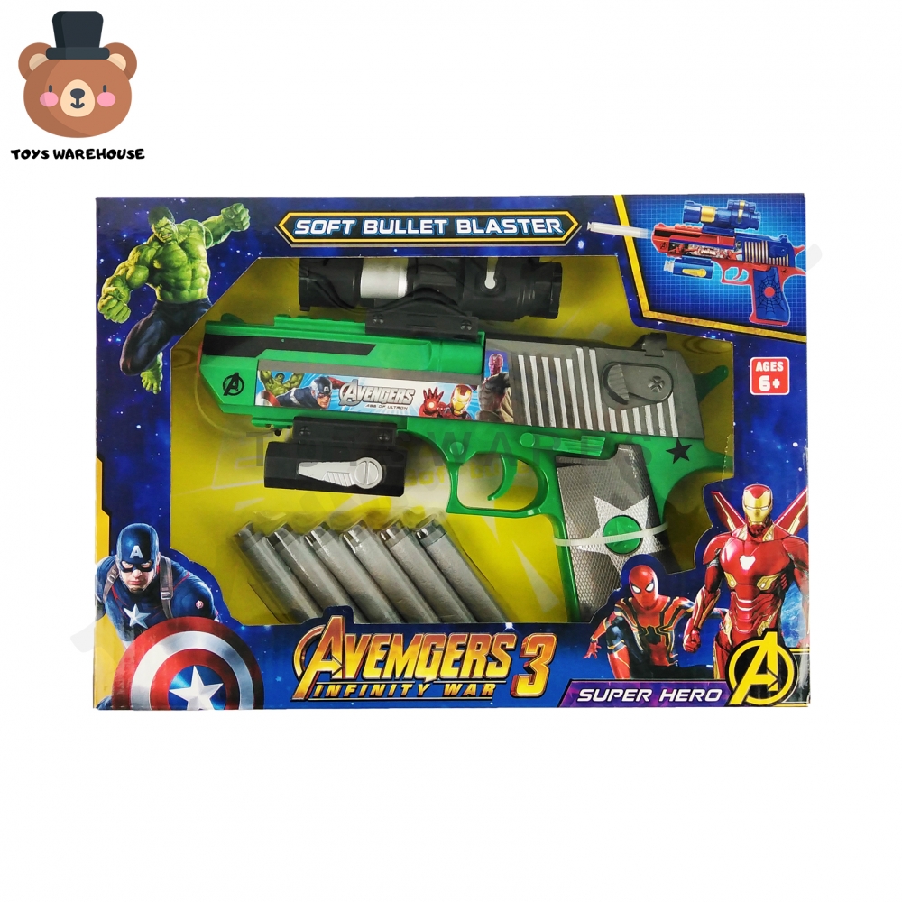 Superhero Series Theme Soft Bullet Blasters