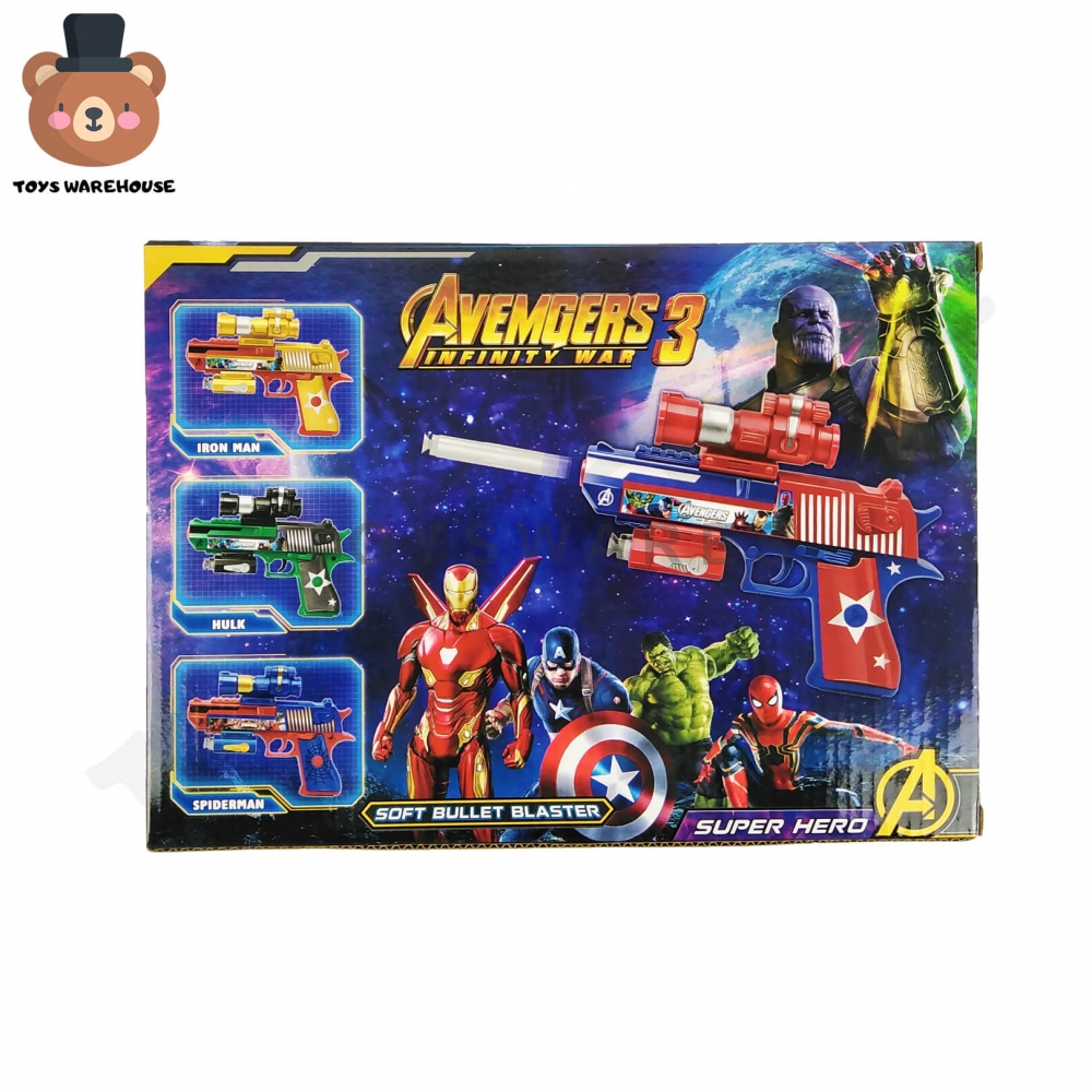 Superhero Series Theme Soft Bullet Blasters