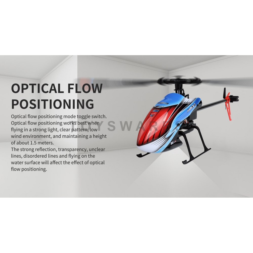 WLToys XK K200 4CH Heli 6 Axis Gyro Altitude Hold Optical Flow ...