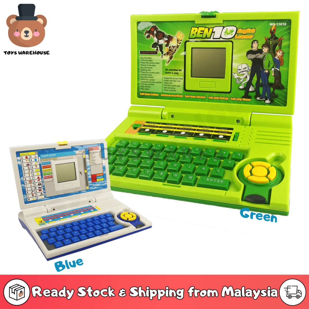 20 Activities English Learner Kids Laptop, Ben 10
