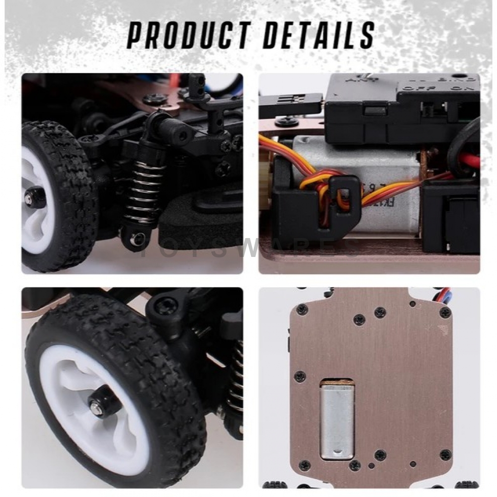 Wltoys K989 1/28 2.4G 4WD Brushed RC Rally Car RTR
