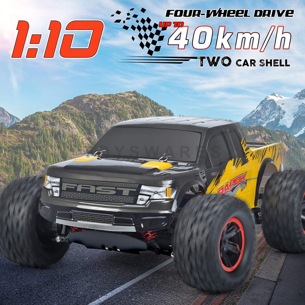 RC CAR 1:10 SCALE BIG WHEEL TRUCK SERIES HIGH SPEED 7.4V CRAWLER REMOTE ...