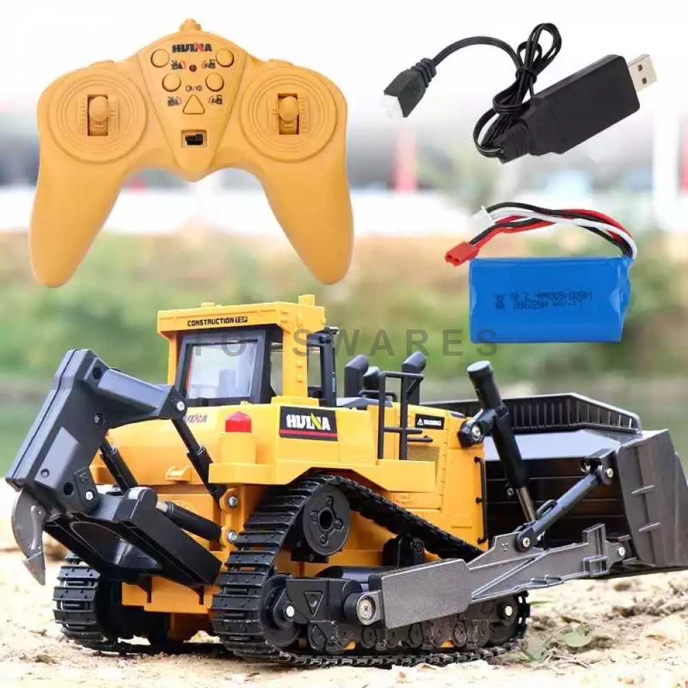 Huina 1554 RC Track Bulldozer Scale 1:16 Remote Control Construction RC ...