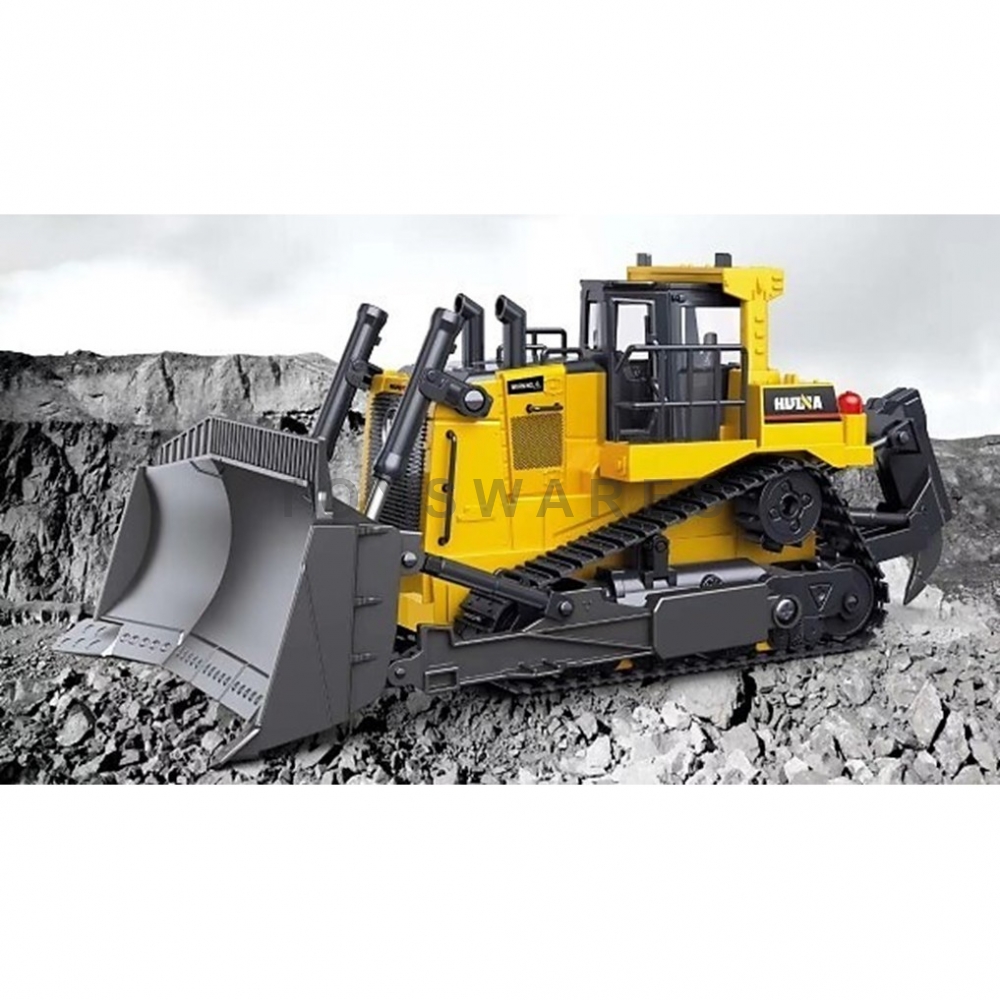 Huina 1554 RC Track Bulldozer Scale 1:16 Remote Control Construction RC ...