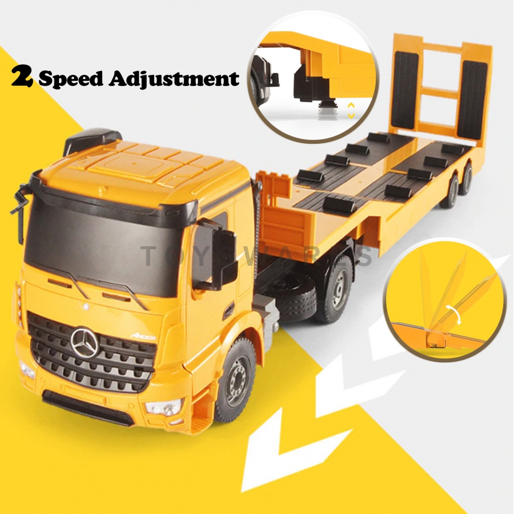 DOUBLE E 562-003 RC Truck 1:20 Scale Flatbed Semi Trailer Engineering ...
