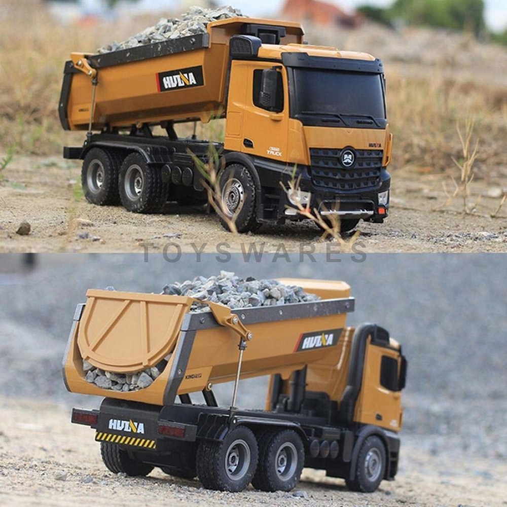 HUINA 1573 HYDRAULIC DUMP TRUCK RC, 1/14 2.4GHz 10 channel, HEAVY ...