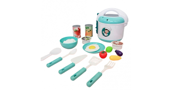 Play Set Kitchen Set LED Melody Electric Rice Cooker Pretend Play ...