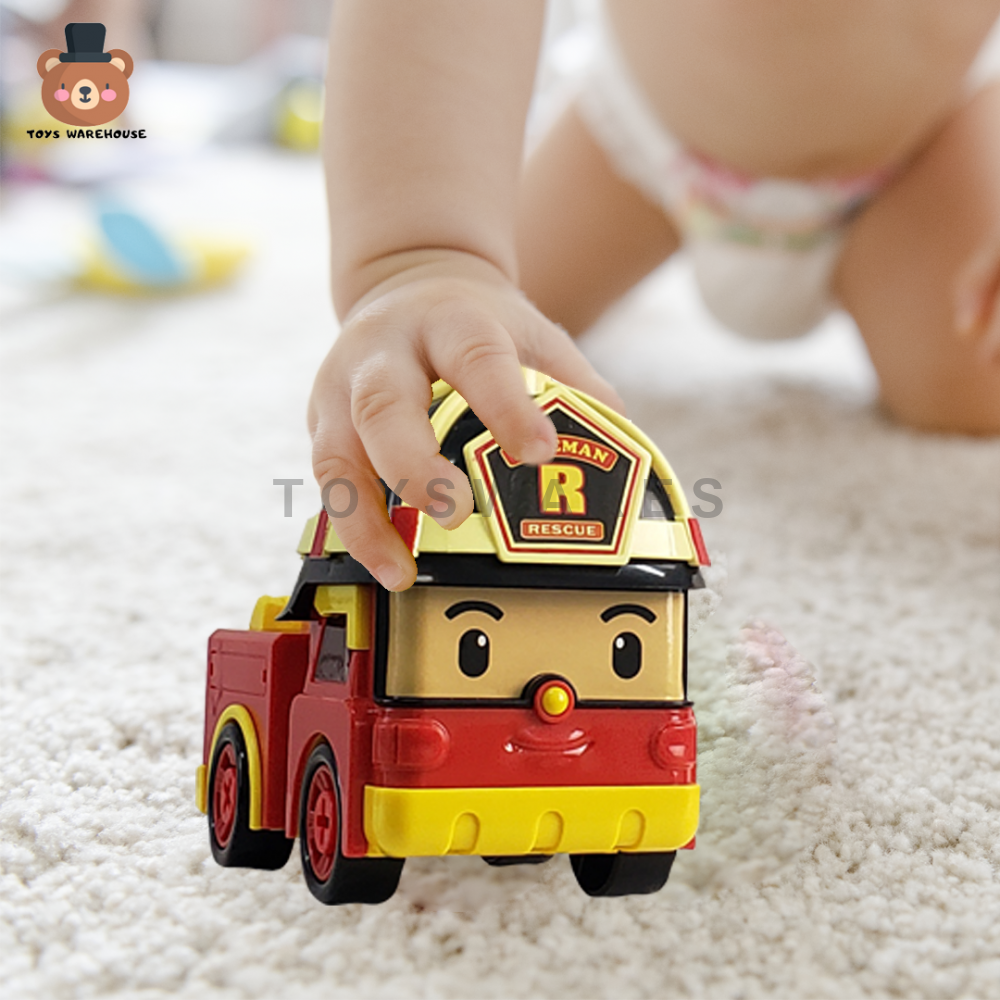 Robot Poli Die Cast Vehicles Set Toys For Kids