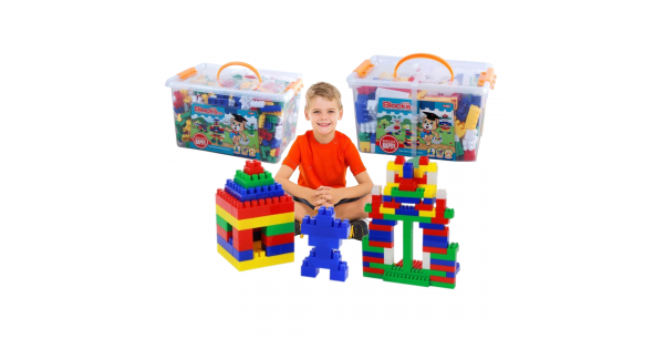 Kid Children Blocksfun with Storage Box | Building Block Bricks ...