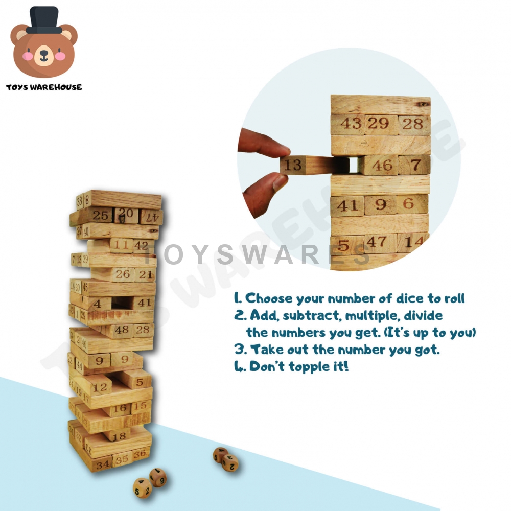 Stacking Family Game Collection (Wooden Stack / Wobbly Worm / UNO Stacko)